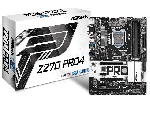 商品レビュー詳細 | ASRock Z270 Pro4 インテル 200シリーズ LGA1151対応 intel Z270チップセット搭載 ...