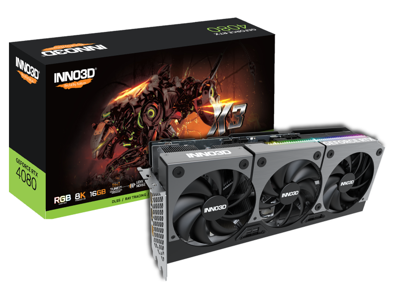 INNO3D INNO3D GEFORCE RTX 4080 16GB X3 GEFORCE RTX 4080 16GB 256-bit ...