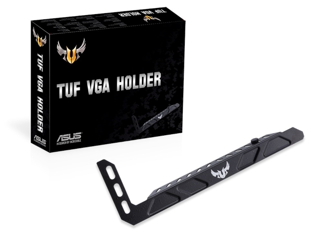 ASUS TUF VGA Holder グラフィックスカードとスロットを保護する強力な板金製のTUFシリーズグラフィックスカードホルダー ...