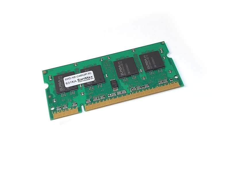 商品レビュー詳細 | SanMax OUTLET SanMax 200pin S.O.DIMM DDR2-533 512MB CL4 ...
