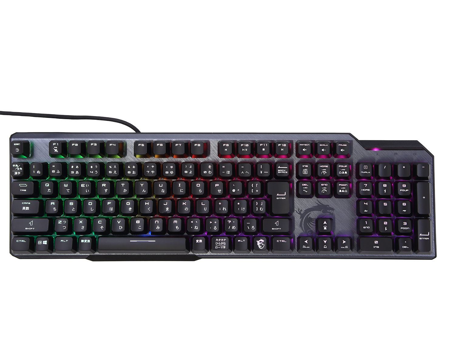 MSI VIGOR GK50 ELITE GAMING KEYBOARD Vigor メカニカルゲーミングキーボード - 製品詳細 ...