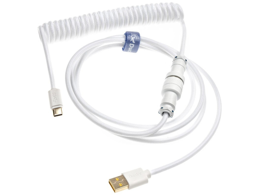 商品レビュー詳細 | DUCKY CHANNEL Ducky Premicord Custom Coiled USB Cable Pure ...