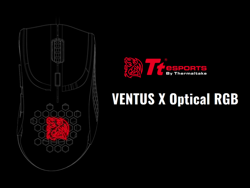 ThermaltakeからPIXART PMW-3360センサー搭載マウス「TT eSPORTS VENTUS X RGB」が発売 - アーク ...
