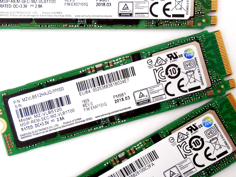 Samsung Phoenixコントローラ搭載NVMe M.2 SSDの組み込み向け Samsung Phoenixコントローラ搭載NVMe M.2 SSDの組み込み向け